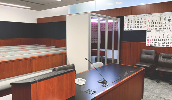 Remote Court Privacy Pods - Virtual Conferencing for Courts