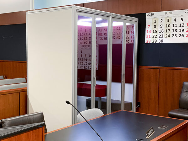 Remote Court Privacy Pods - Virtual Conferencing for Courts