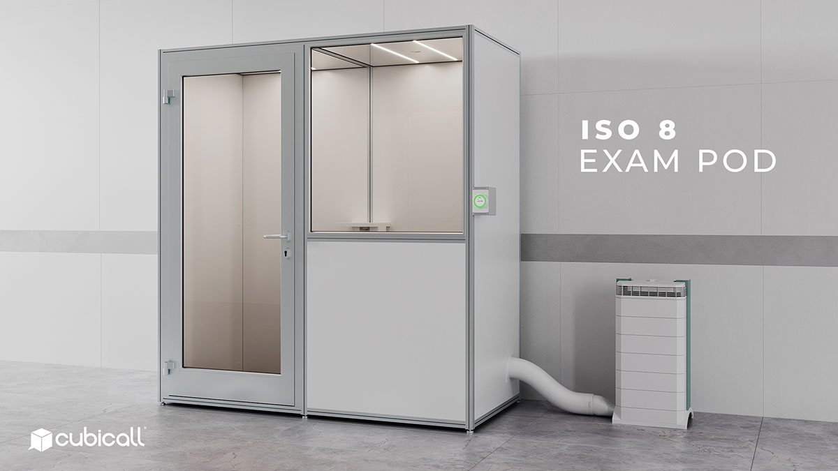 Prefabricated ISO Class 8 Cleanroom Exam Pod - Made in the USA - Cubicall