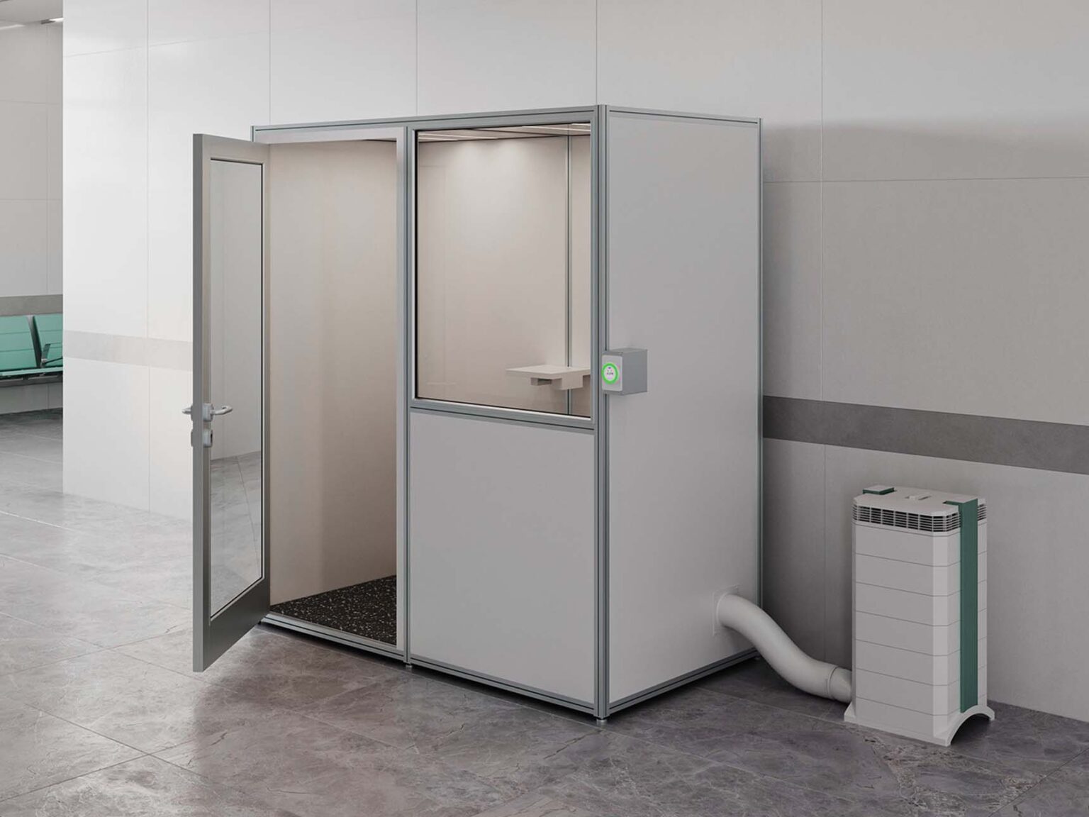 Prefabricated ISO Class 8 Cleanroom Exam Pod - Made in the USA - Cubicall